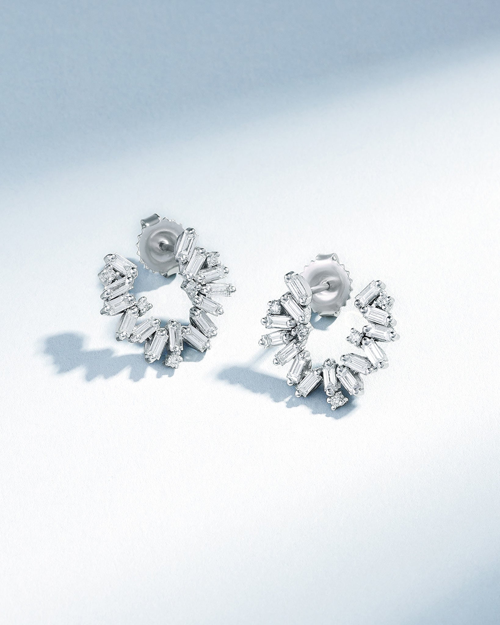 Bold Burst Diamond Sideways Mini Hoops | SUZANNE KALAN®