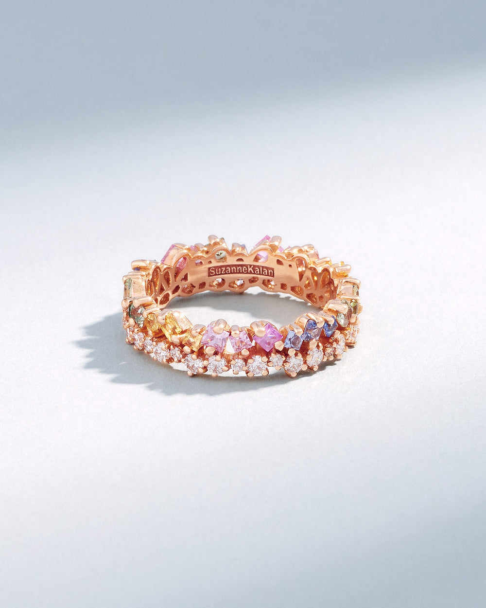 La Fantaisie Short Stack Pastel Sapphire Eternity Band | SUZANNE KALAN®