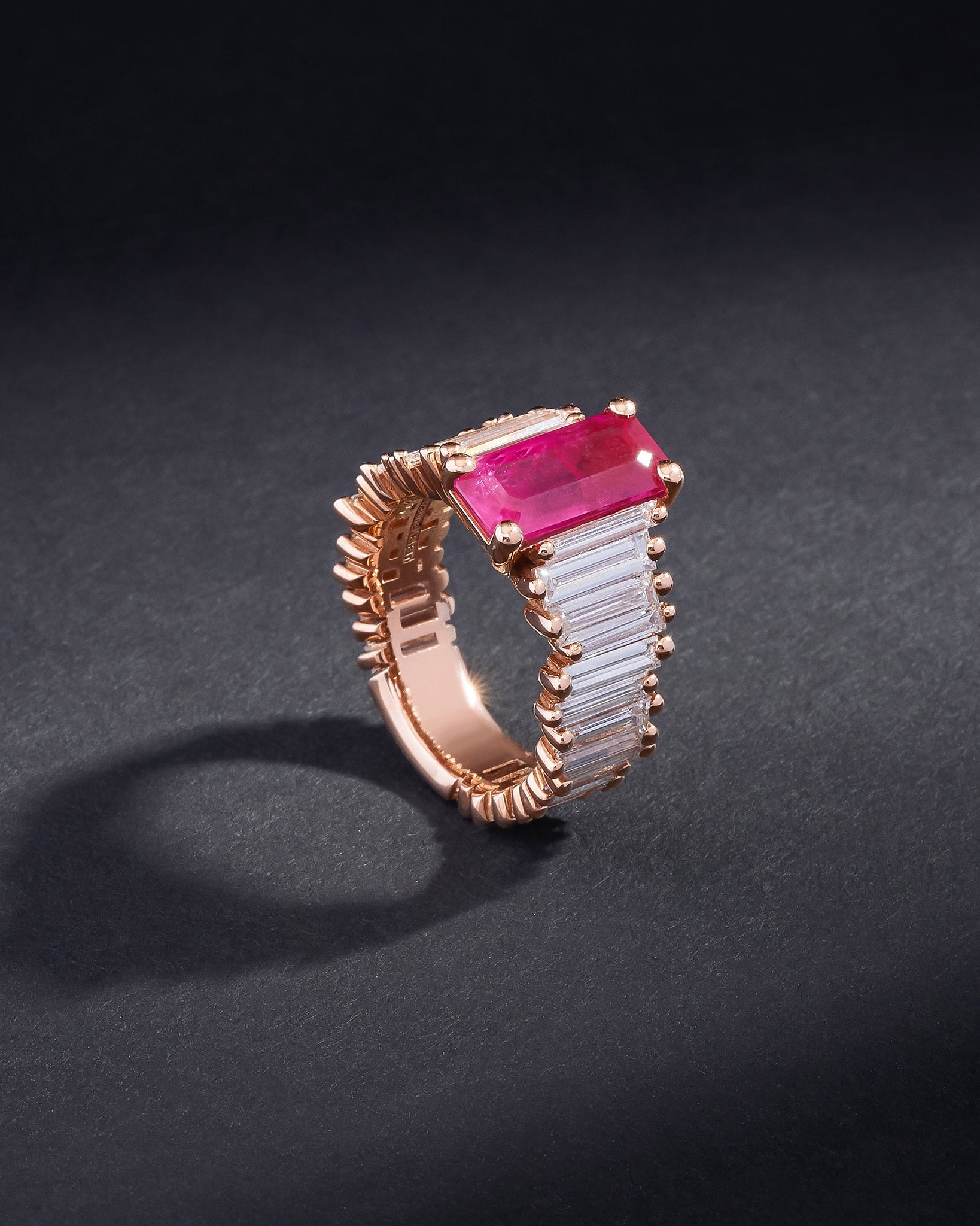 One of a Kind Ruby Sunset Ring | Suzanne Kalan®