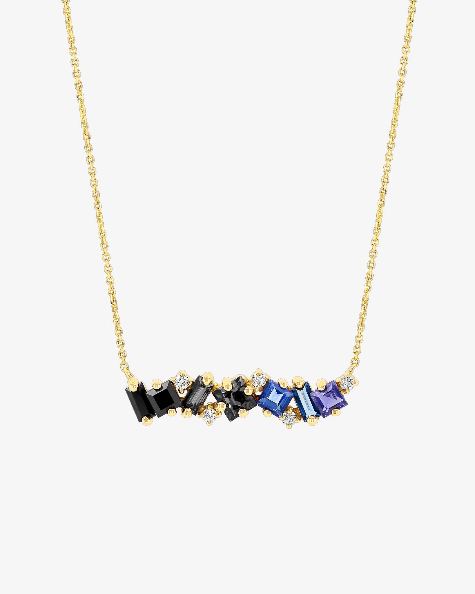 Nadima Dark Blue Ombre Milli Bar Pendant | Kalan by Suzanne Kalan®